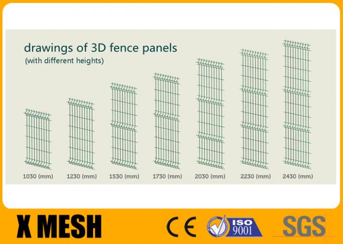 V Shape 3d Curved Fence Welded Mesh Security Fence For Garden