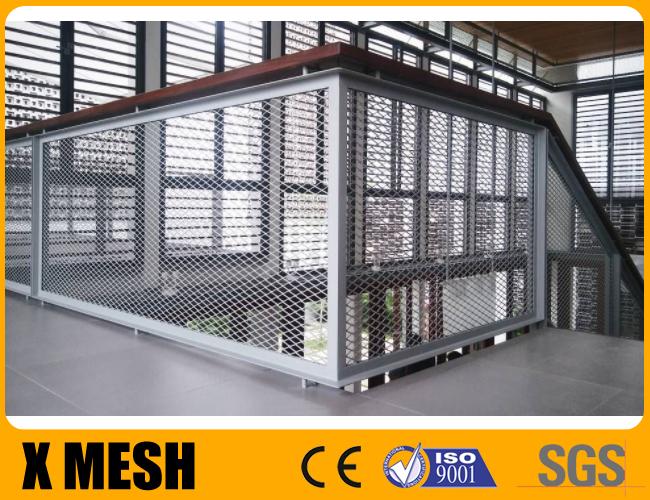 ASTM F2548 Flattened Aluminum Expanded Mesh Sheet 1000mm Width
