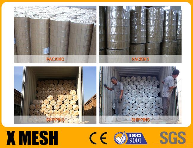 2"X2" Galvanised 304 Stainless Steel Wire Mesh Roll ASTM A580 15Ga