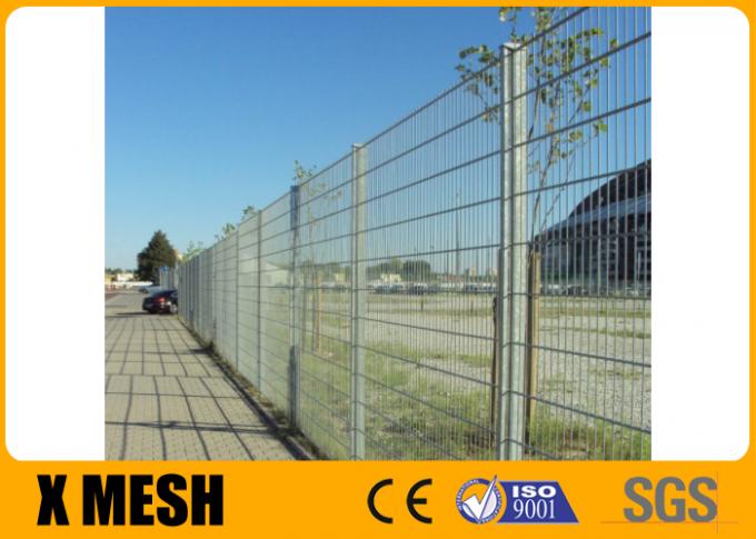 656 Double Wire Mesh Fence Panel No Climb For Garden