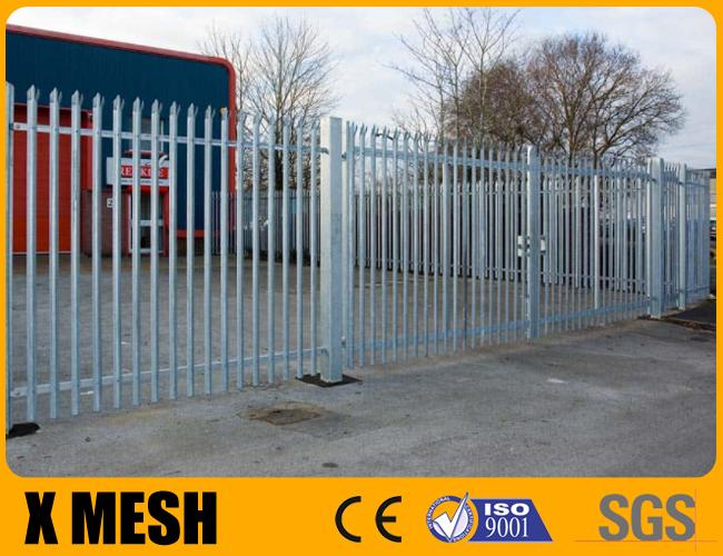 Green Powder Coated Palisade Fence Panels Pale Thickness 3mm For ...