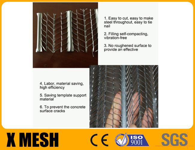 Building Materials Construction Wire Mesh Metal Rib Lath With ASTM A653 ...