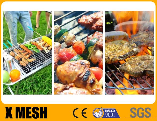 Food Grade Stainless Steel Welded Mesh Barbecue Net BBQ Grill Basket ...