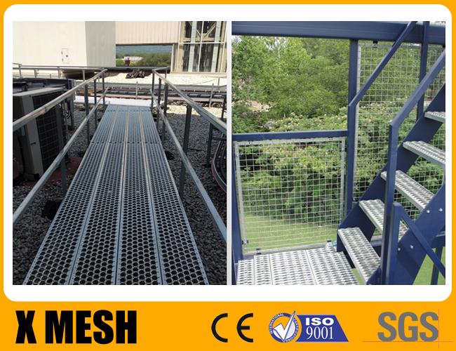 Heavy Duty Grip Strut Safety Grating Non Serrated Surface Slip Resistance