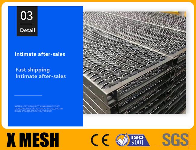 Heavy Duty Grip Strut Safety Grating Non Serrated Surface Slip Resistance