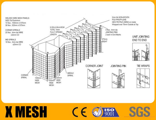 Hesco Defensive Barrier Military Astm Standards Hot Galvanized Welded ...