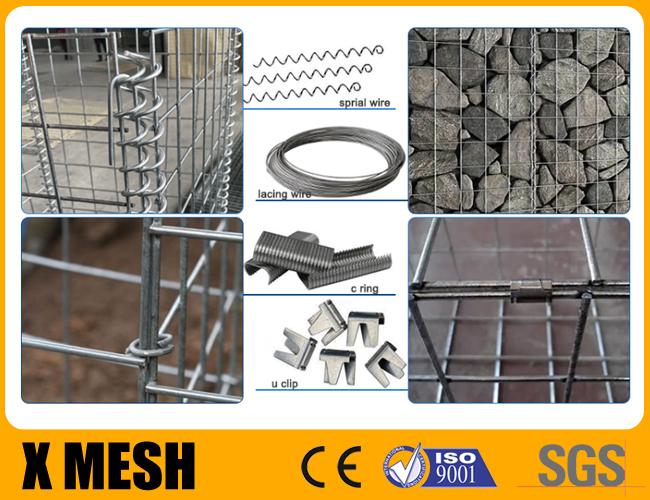 80 X 80mm Iron 235 Welded Gabion Wire Mesh Square Garden Edging Special ...