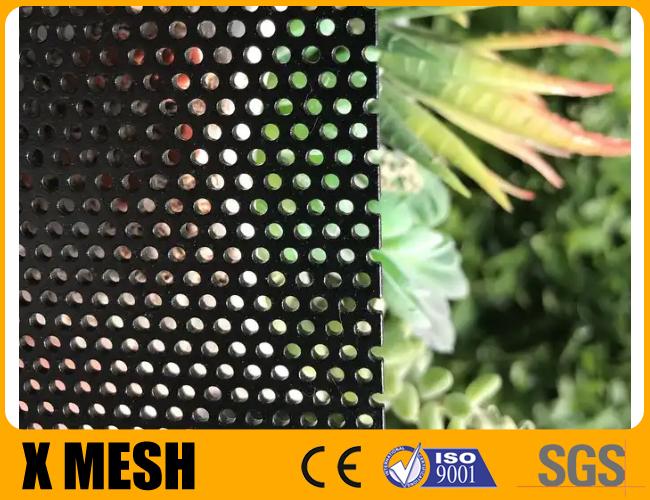 Round Hole Type Perforated Metal Mesh 20%-80% Open Area