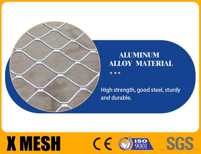 White Color Diamond Expanded Metal Mesh Screen Grilles 1250*2050mm
