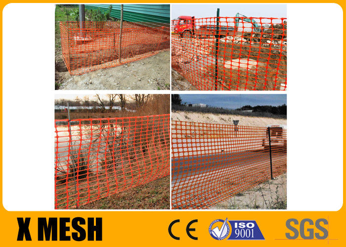100mm X 40mm Mesh Size Plastic Mesh Netting 1.2m Width 50m Length Orange
