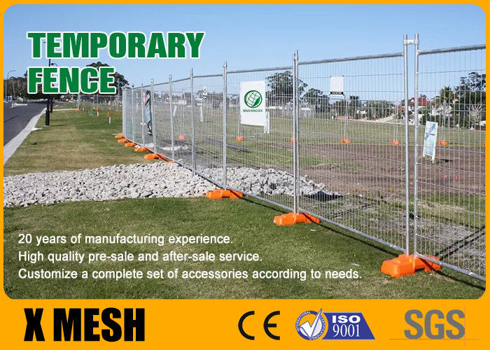 Regular Metal Mesh Fencing Portable Fence Panels 2400 W*2100 H Size