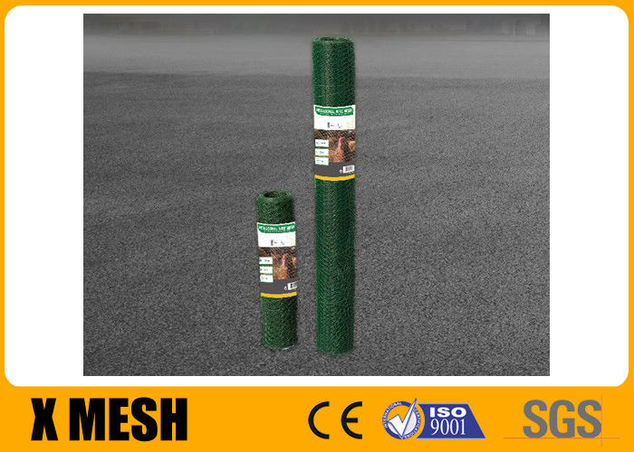 PVC Green Coated 1.0mm Chicken Wire Netting Metal Farm Fence For ...