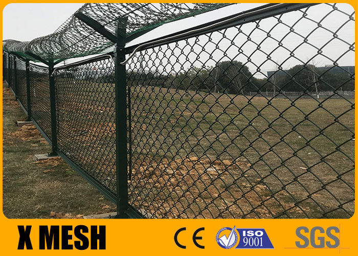 Sports Playground Diamond Chain Link Mesh Fencing 0.8m-2.4m Height ...