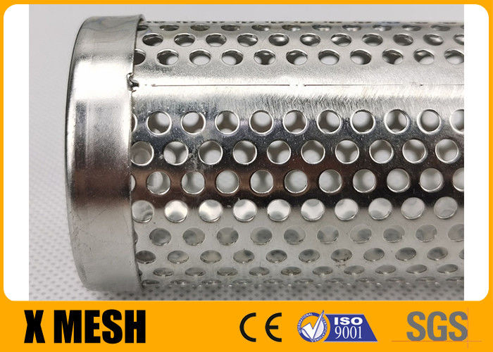 Stainless Steel 316L Perforated Metal Mesh Filter Tube For Impurity ...