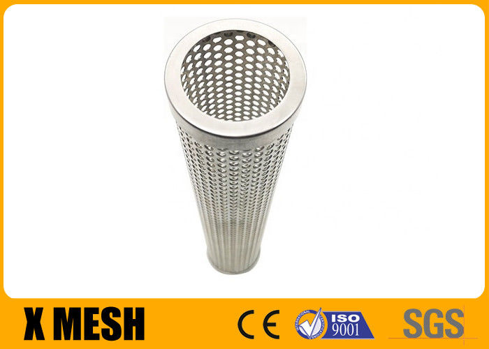 2 Inch 304 Stainless Steel Perforated Metal Mesh Filter / Perforated ...