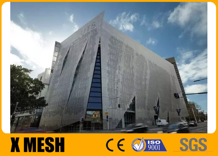 Fluorocarbon Spraying 0.2mm Perforated Aluminium Mesh For Decoration Screen