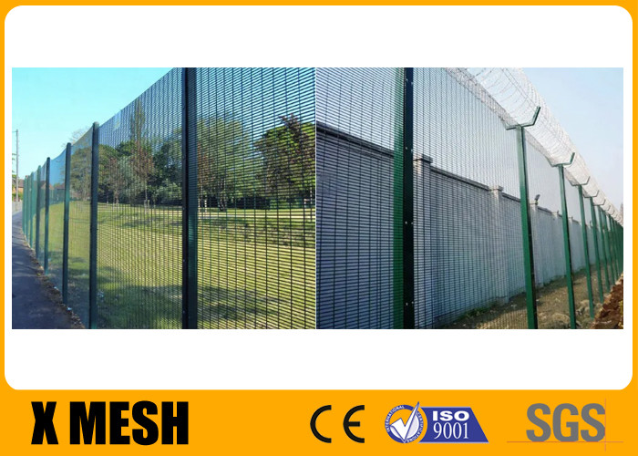 Green Coated Airport Metal Mesh Fencing ASTM Standards Anti Climb 3m ...