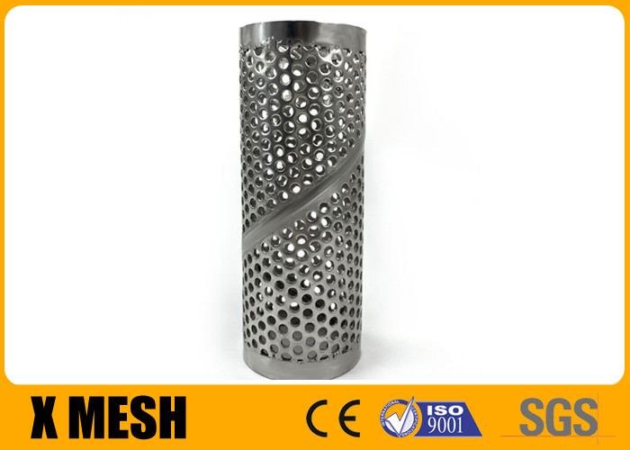100mm Sus 316 Perforated Metal Mesh Filter Solid Liquid Separation