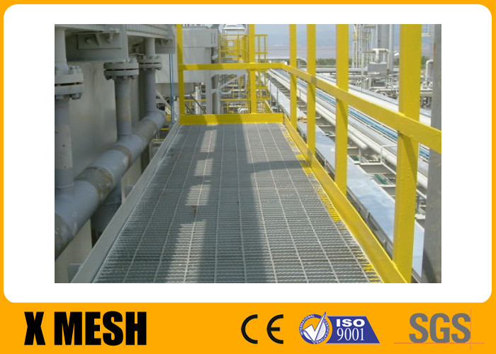 Silver AS1657 Steel Safety Grating Hot Dip Galvanized 60mm Spacing