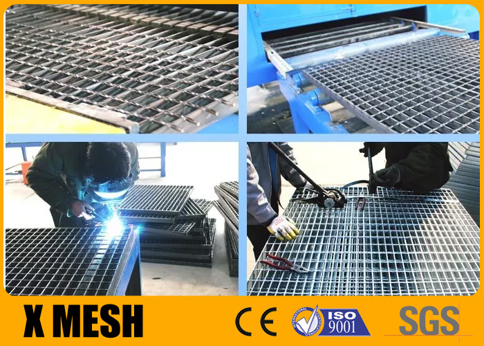 Astm A121 Standard Plain Steel Grating Pharmacy Industry Using Cross Bar Pitch 100mm