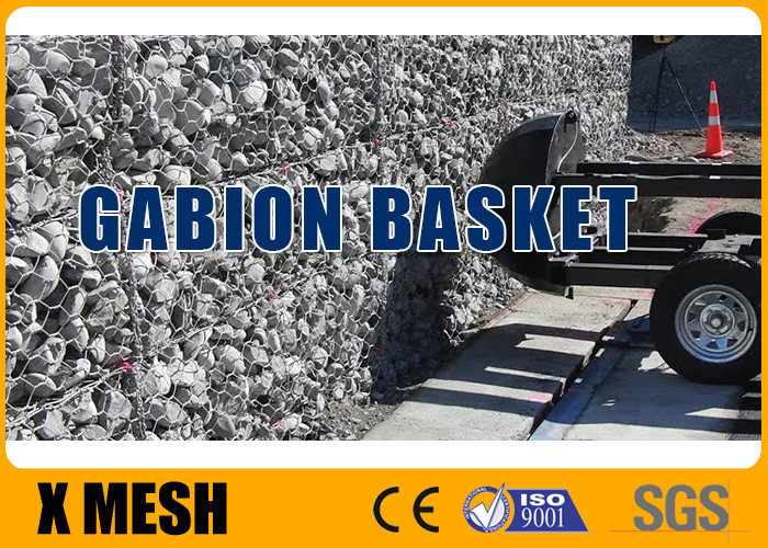 Hexagonal Type 1 X 1 X 4m Size Gabion Wire Mesh For Bridge Protection