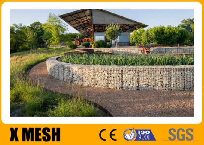 Hexagonal Woven Twisted Steel Gabion Baskets Retaining Wall 4mm Wire ...